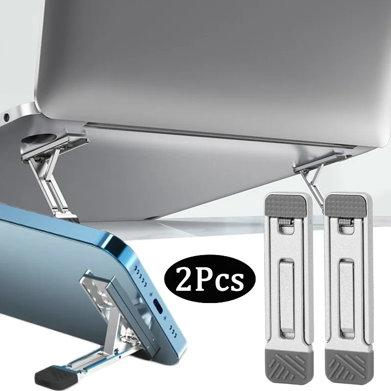 Foldable-Laptop-Holder-Mini-Invisible-Notebook-Riser-Bracket-Self ...