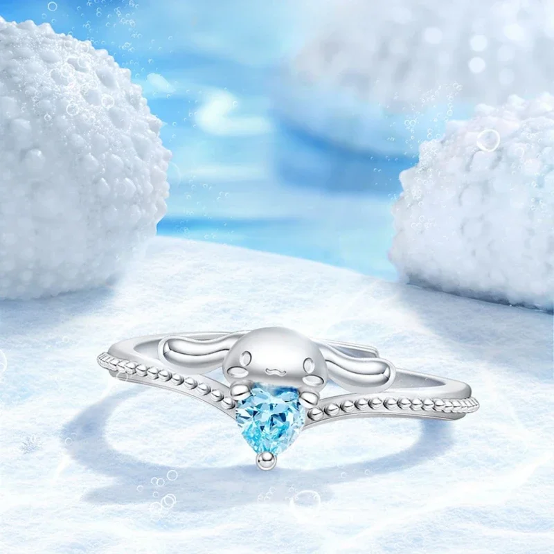 Kawaii-Sanrio-Anime-Cinnamoroll-Cute-Cartoon-Ring-Fashion-Simple ...