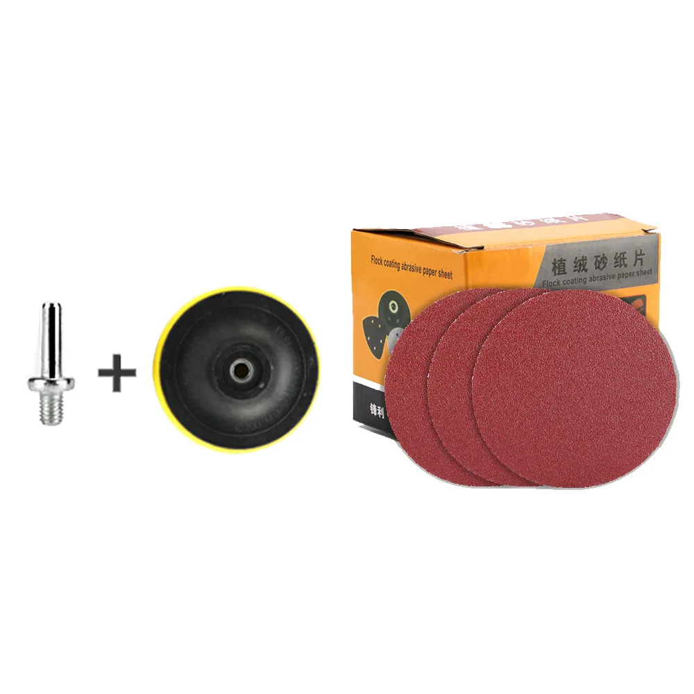 102pcs/box 4 inches 100mm Sanding Paper Round Shape Papers P40 P2000 ...