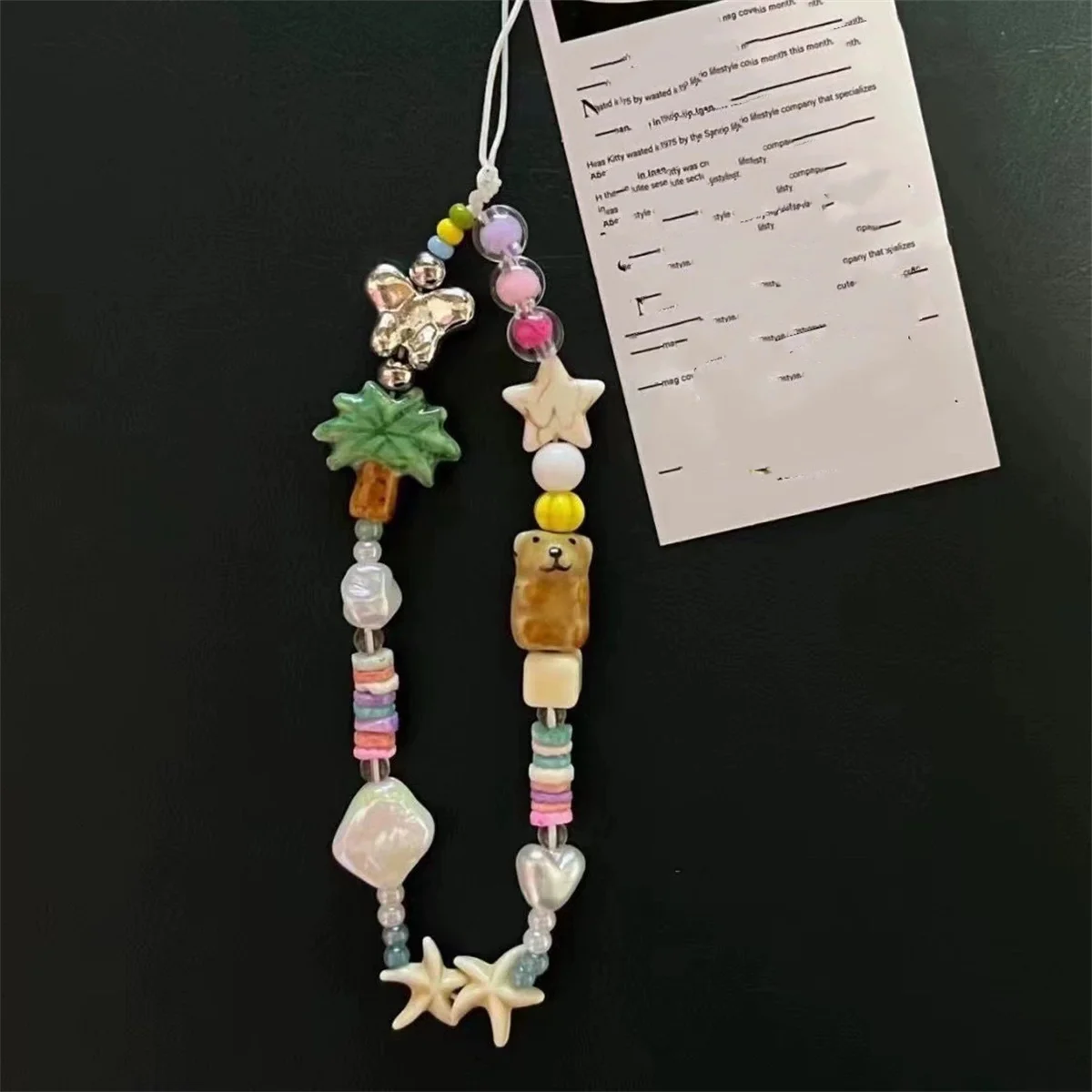 Coconut Tree Starfish Ccd Camera Hanging Rope Phone Case Hanging Piece ...