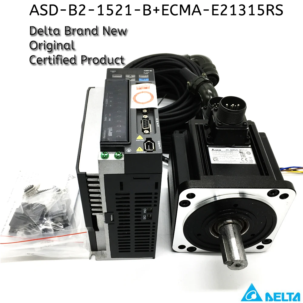 1.5KW NEMA42 델타 ASD B2 1521 B ECMA E21315SS ECMA E21315RS 서보 모터 드라이브 1500W 키트 7.16NM 2000rpm ...