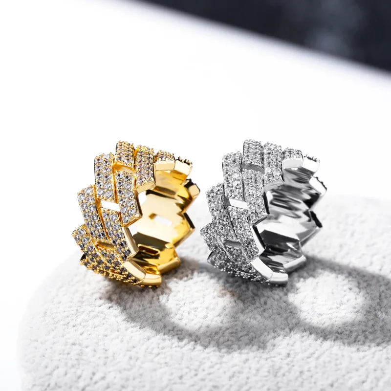 Hot-selling-European-and-American-men-s-diamond-shaped-hip-hop-ring ...