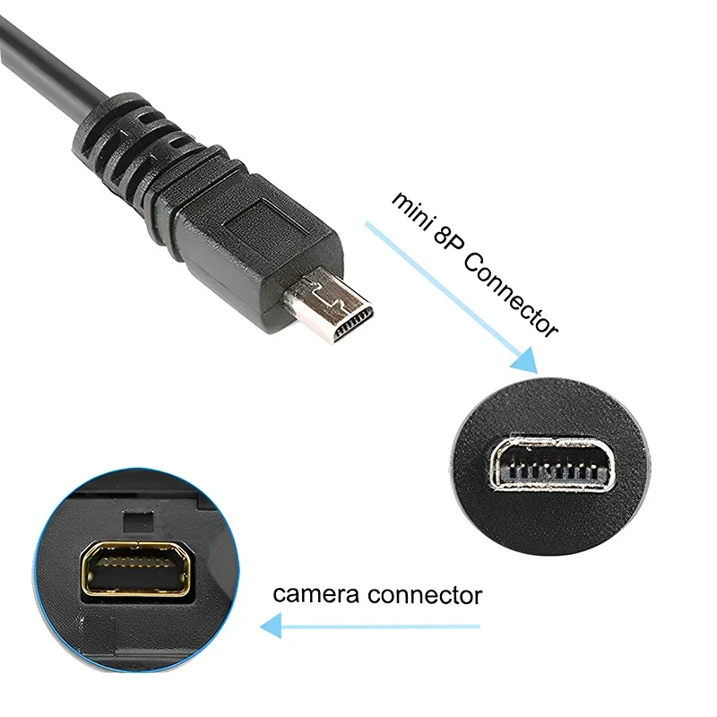 8PIN-USB-Battery-Charger-Data-SYNC-Cable-Cord-Lead-for-Olympus-T-100-FE ...
