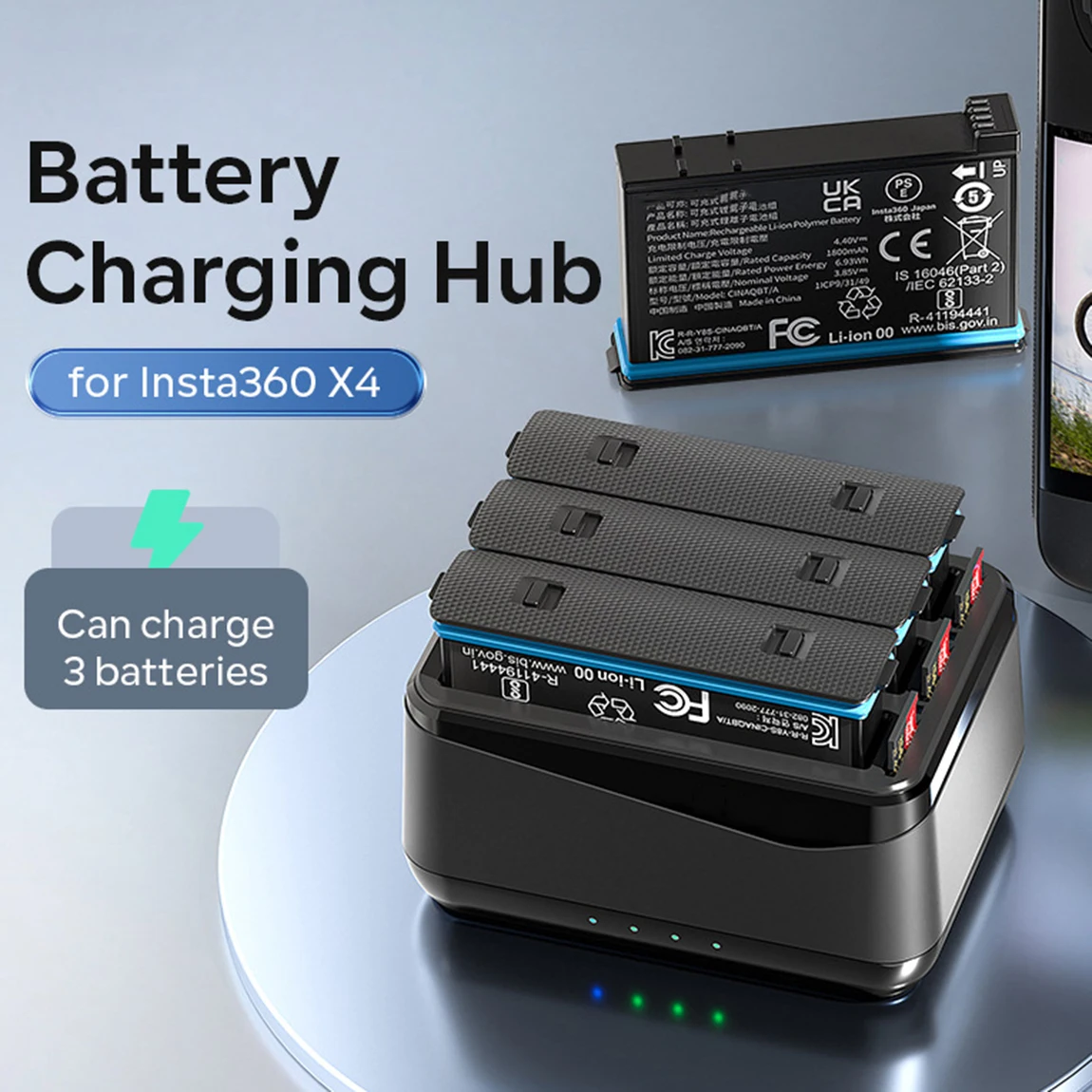 Amagisn-Battery-Charging-For-Insta360-x4-3-Slots-Battery-Charger ...