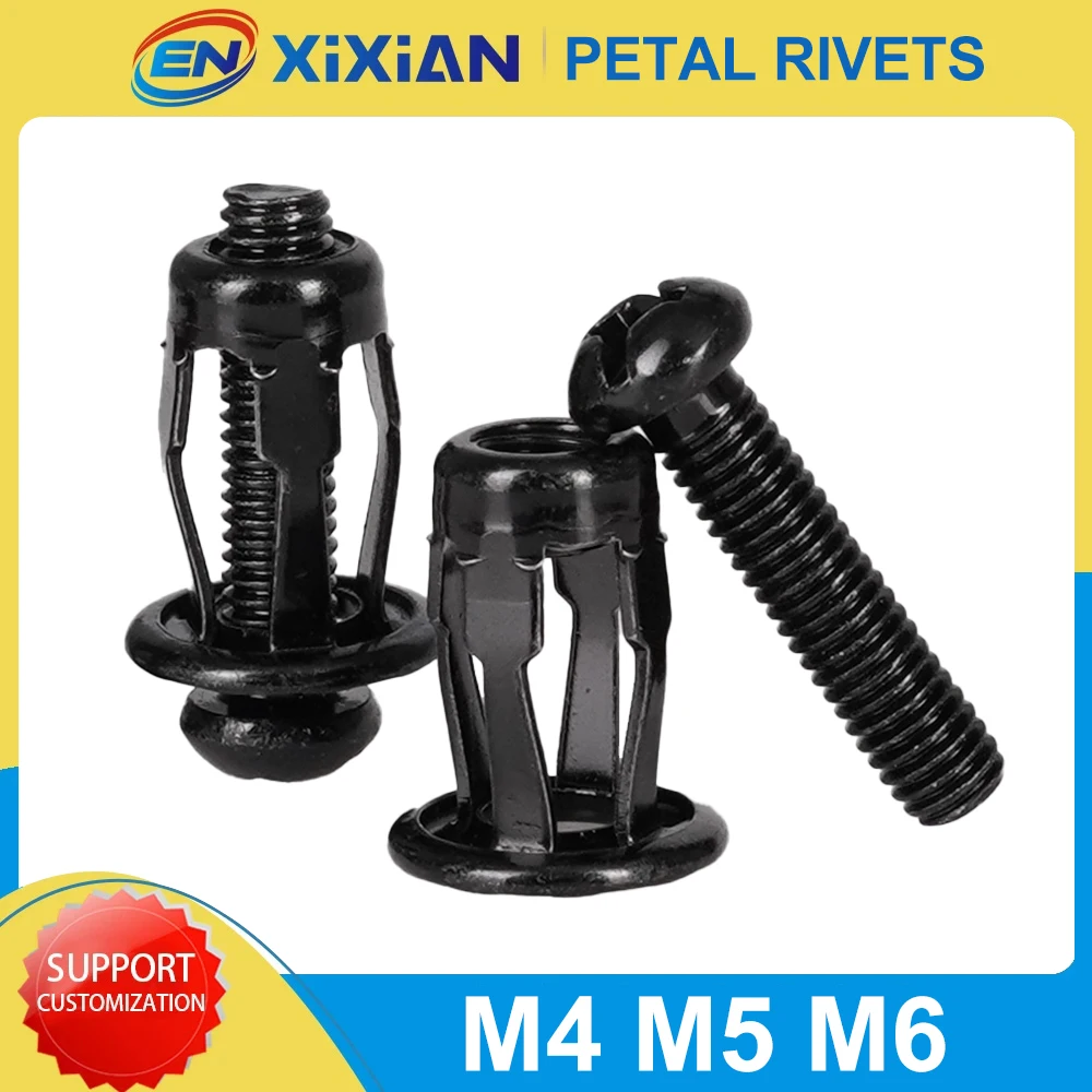 M4 M5 M6 M8 Petal Rivets Nut Carbon Steel Lock Nut Bolt Hollow Iron ...