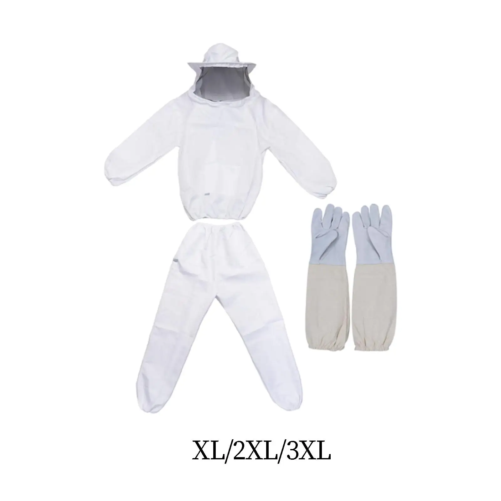 Bee-Outfit-with-Hood-Professional-with-Glove-Beekeeper-Costume-Bee ...