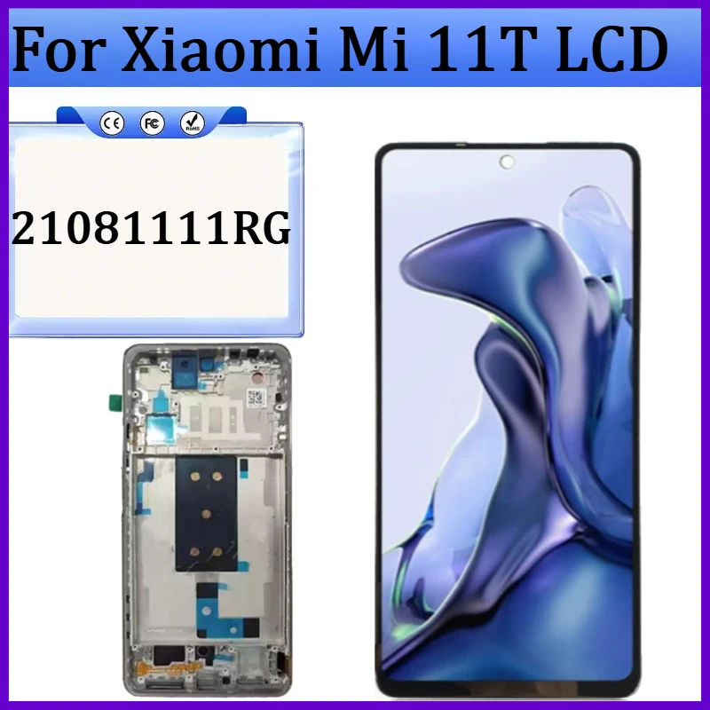 New TFT/AMOLED Display Touch for Xiaomi Mi 11T 11T 21081111RG Lcd ...