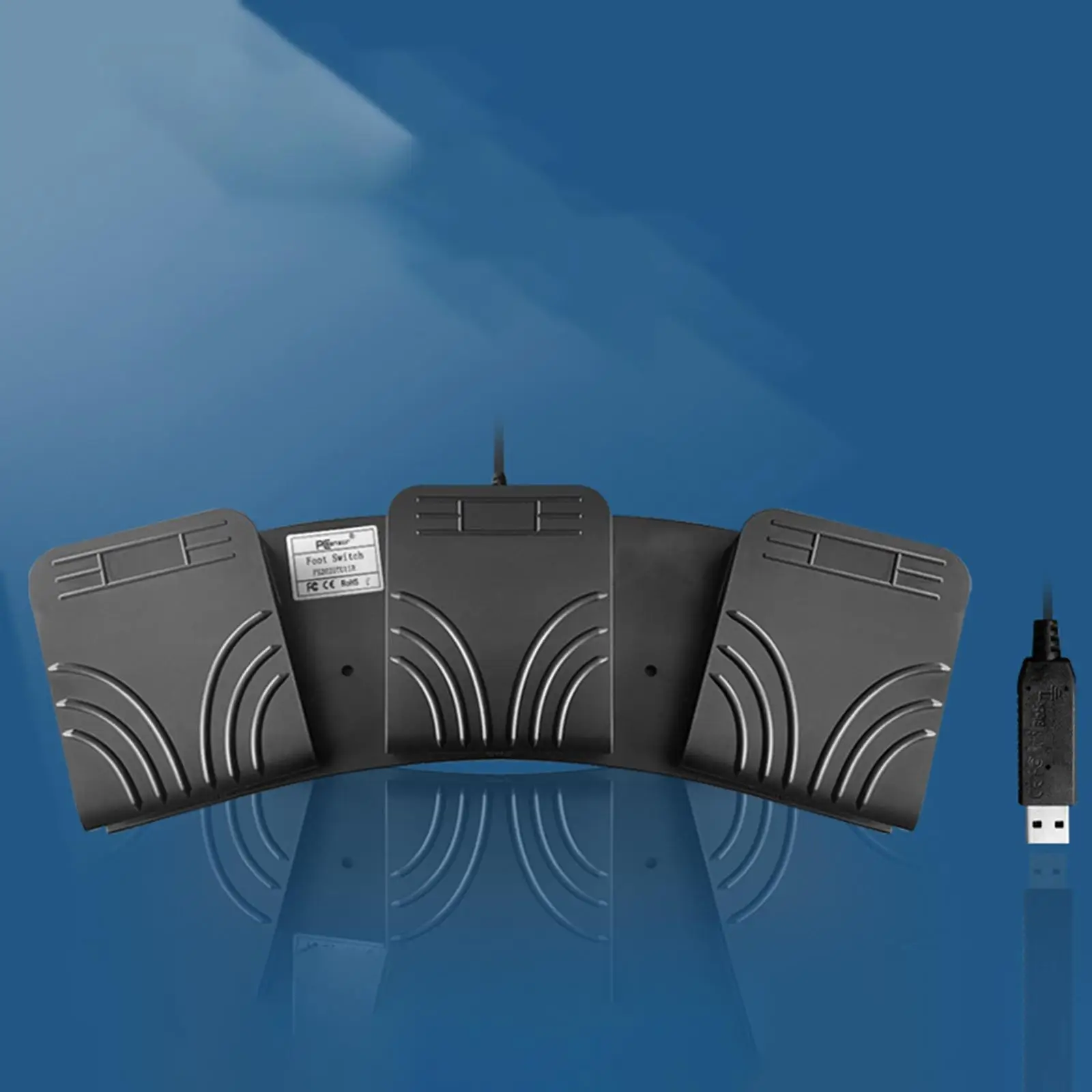 Upgraded USB Triple Foot Pedal Game Control Action Footswitch PC Game ...