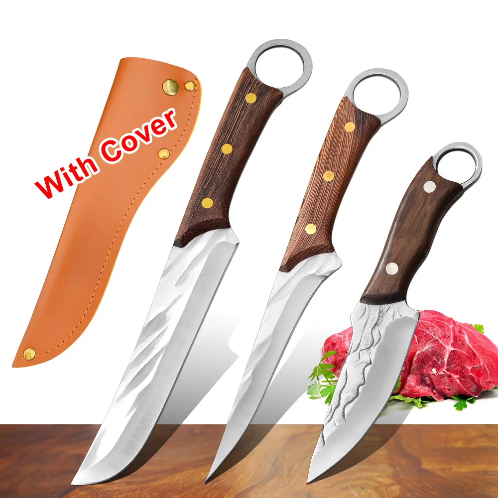Hand Forged Kitchen Knife 5Cr15Mov Stainless Steel Boning Knife Butcher ...