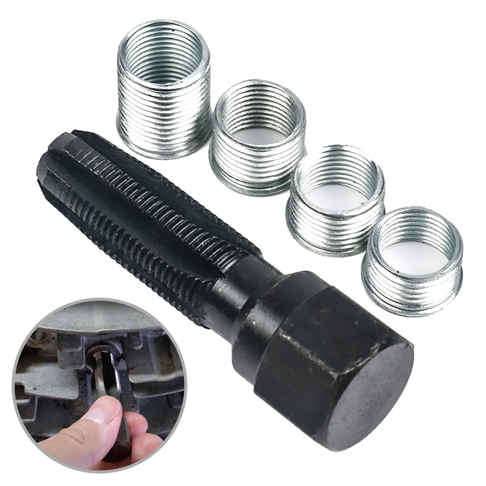 14mm Spark Plug Rethread Cylinder Head Tools Kit Spark Plug Re Thread