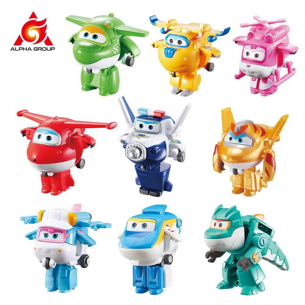 Super Wings 2" Scale Mini Transforming Anime Deformation Plane Robot ...