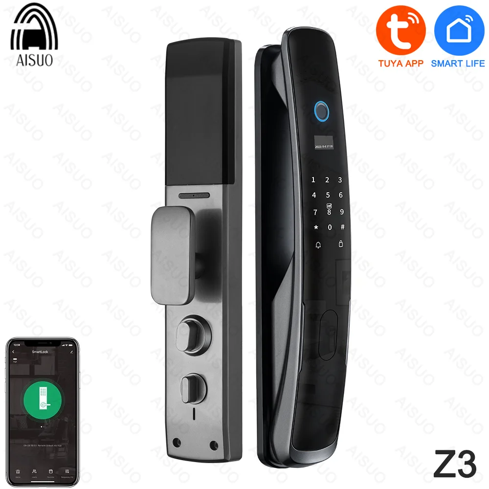 AISUO-Z3-TUYA-WIFI-Remote-Unlock-Temporary-Password-Fingerprint-Magnetic-Card-Password-Key-Fully ...