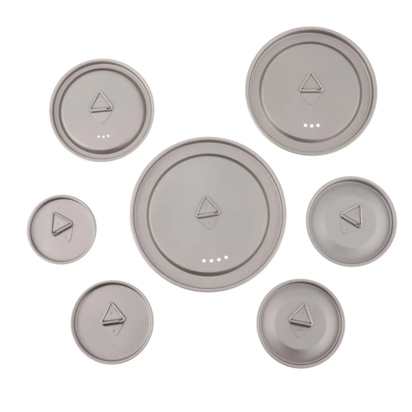 Titanium Cup Lid Camping Pot Lid BBQ Cookware for Water Cup Coffee Mug ...