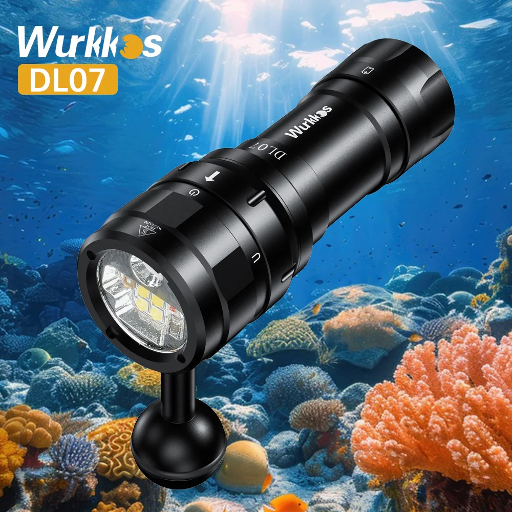 Wurkkos-DL07-linterna-de-buceo-multicolor-LED-luz-blanca-roja-interruptor-giratorio-recargable ...