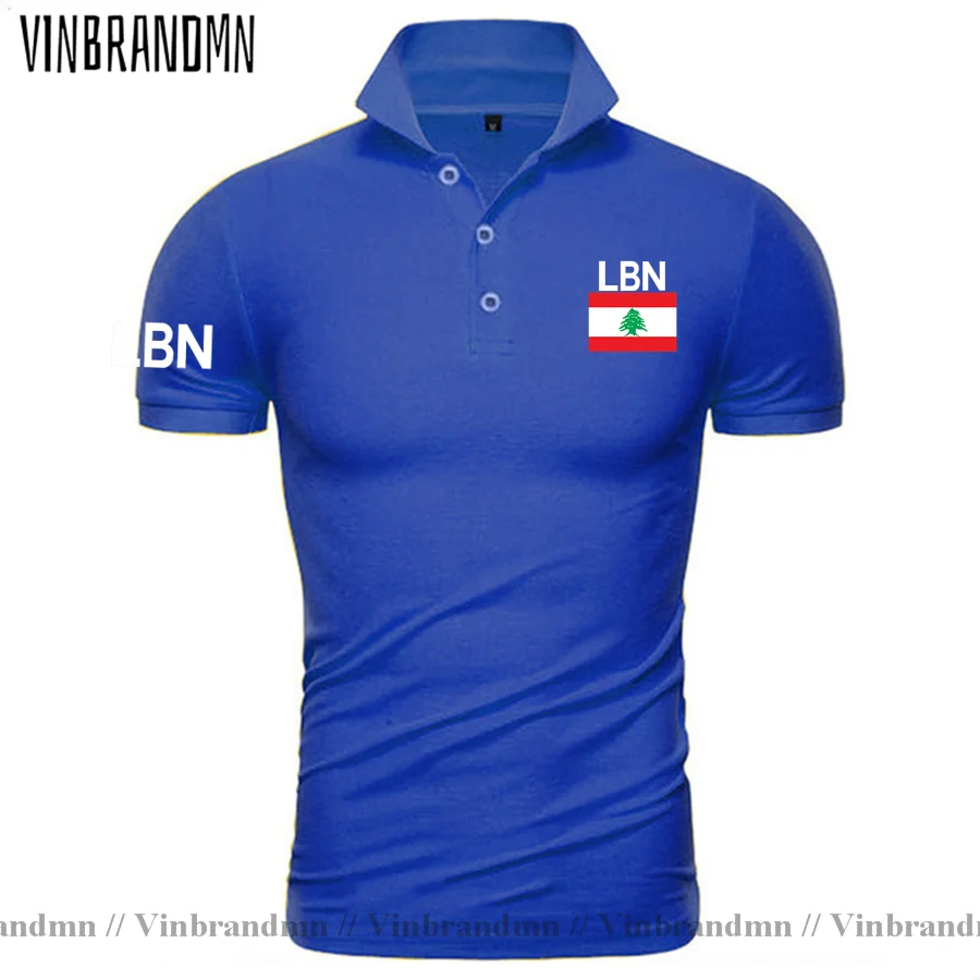 Lebanese Republic Lebanon polo shirts men short sleeve white brands ...