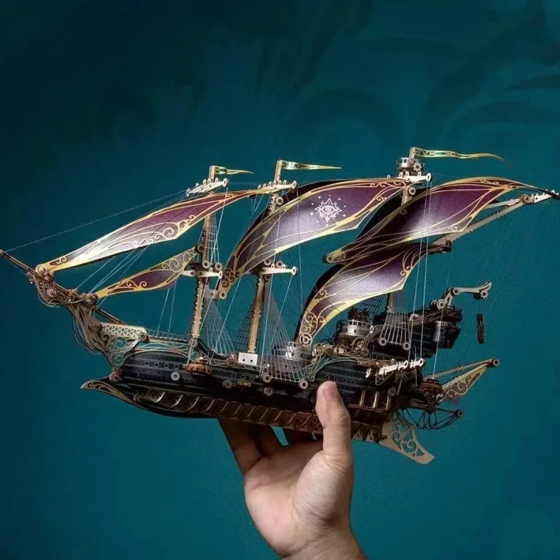 Wooden-Mysteries-Pirate-Ship-3D-Puzzle-Model-Building-Kits-for-Adults ...