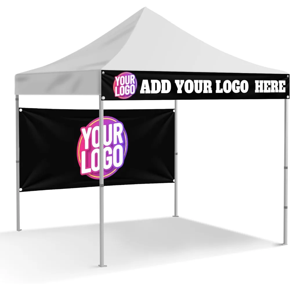 Custom Canopy Tent Banner and Optional Valance, Customize Your Brand ...