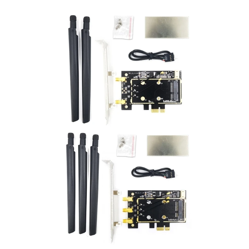 Adaptador-Wifi-PCI-E-1X-a-Mini-pci-express-adaptador-de-tarjeta-inal ...
