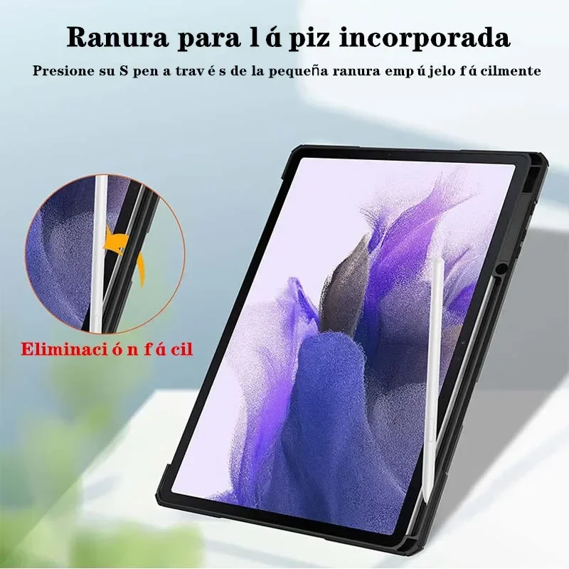 Acrylic Tablet Case with Pencil Holder Cover, 12.4 & 11 for Tab S7 ...