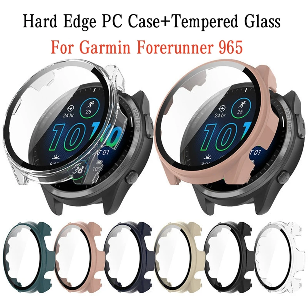 Case-For-Garmin-Forerunner-965-Hard-Edge-PC-Shell-Screen-Glass ...
