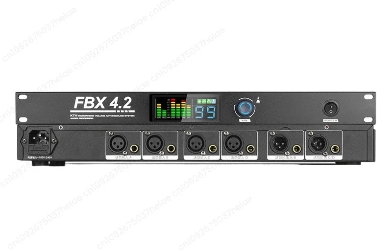 One-button intelligent fully automatic anti-howling feedback suppressor ...