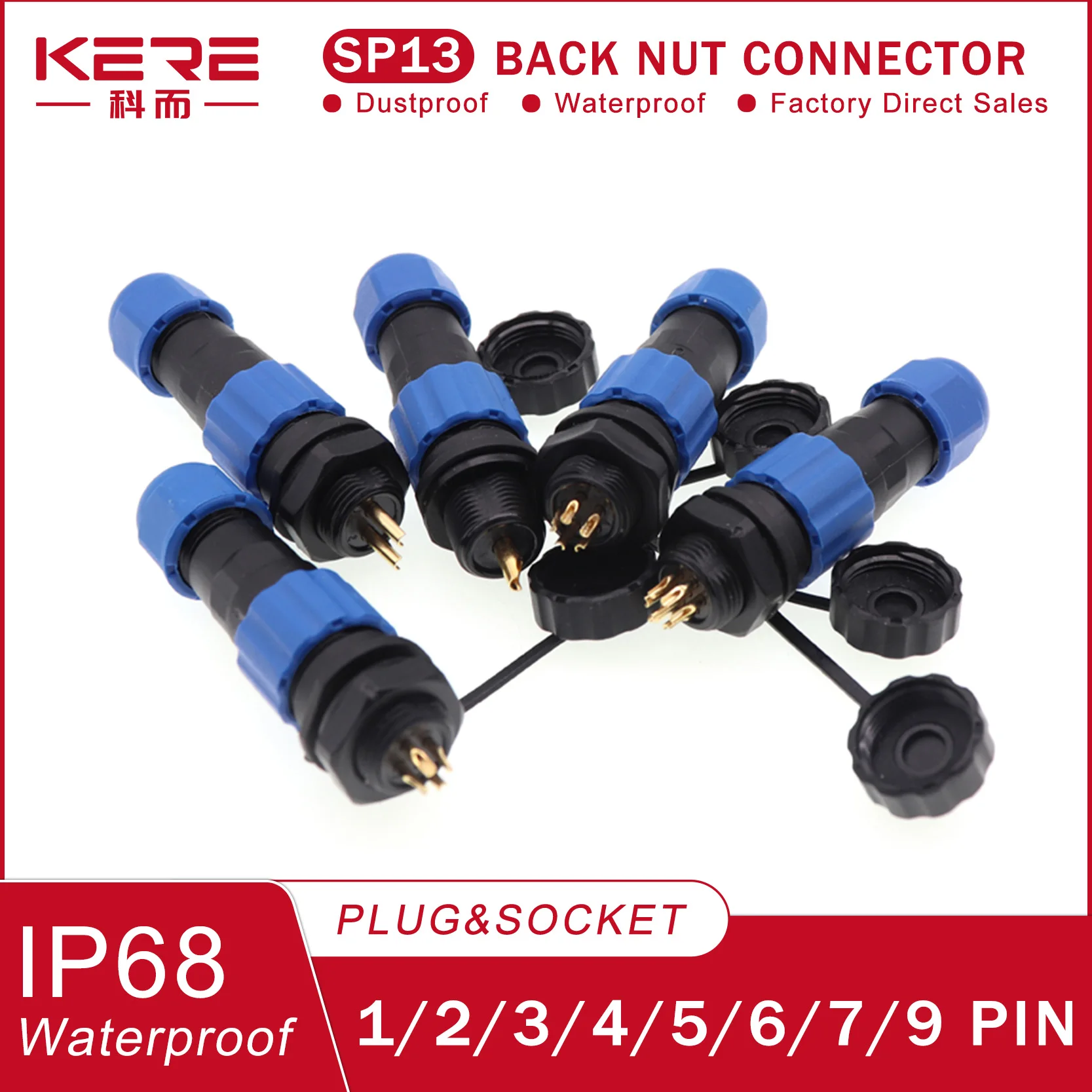 KERE-SP13-IP68-Waterproof-Nut-TYPE-Male-Plug-Female-Socket-1-2-3-4-5-6.jpg