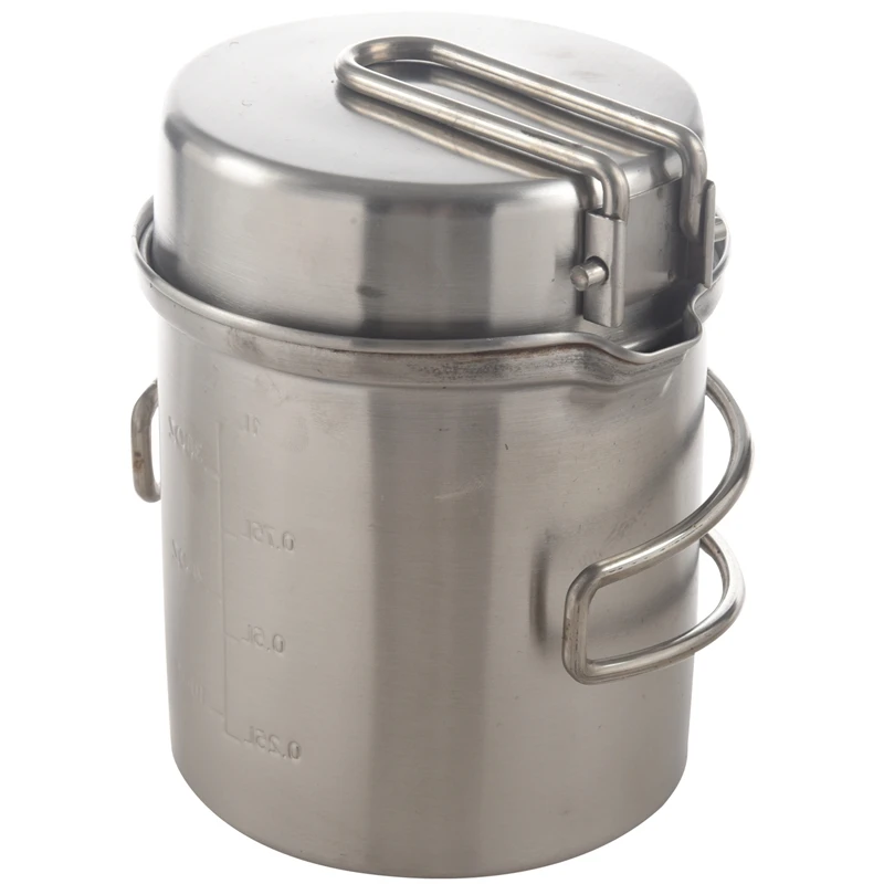 Portable-Cooking-Pot-Outdoor-Backpack-Fishing-Hiking-Stainless-Steel ...