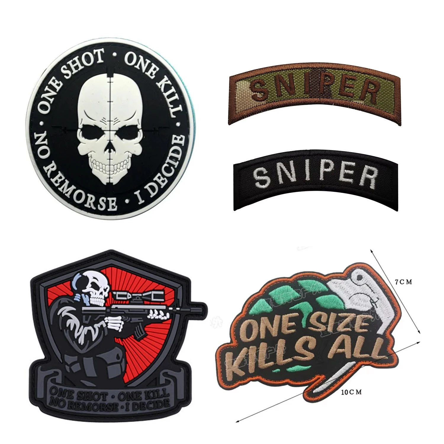Sniper Logo Patches: The Ultimate Guide to Sniper ONE SHOT ONE KILL NO ...