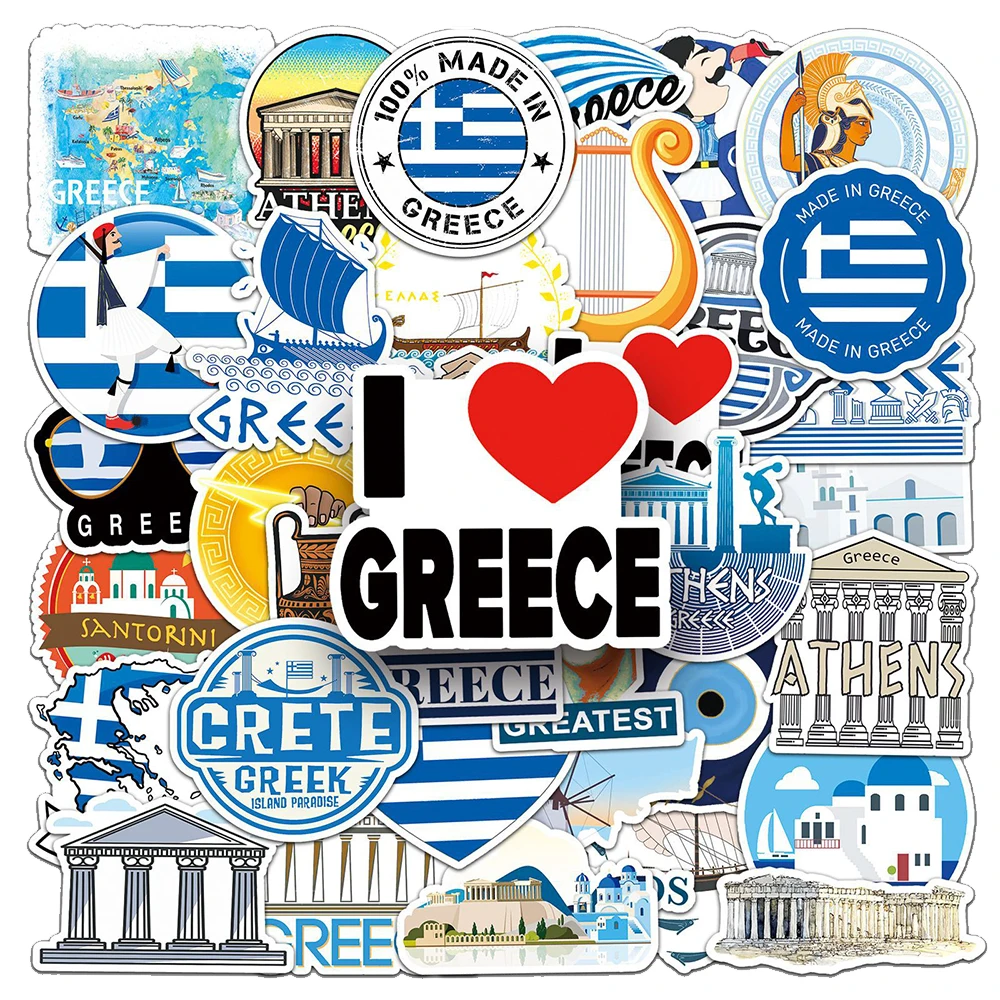 10-30-50pcs-Tourist-Landscapes-Greece-Stickers-DIY-Scenery-Cartoon ...