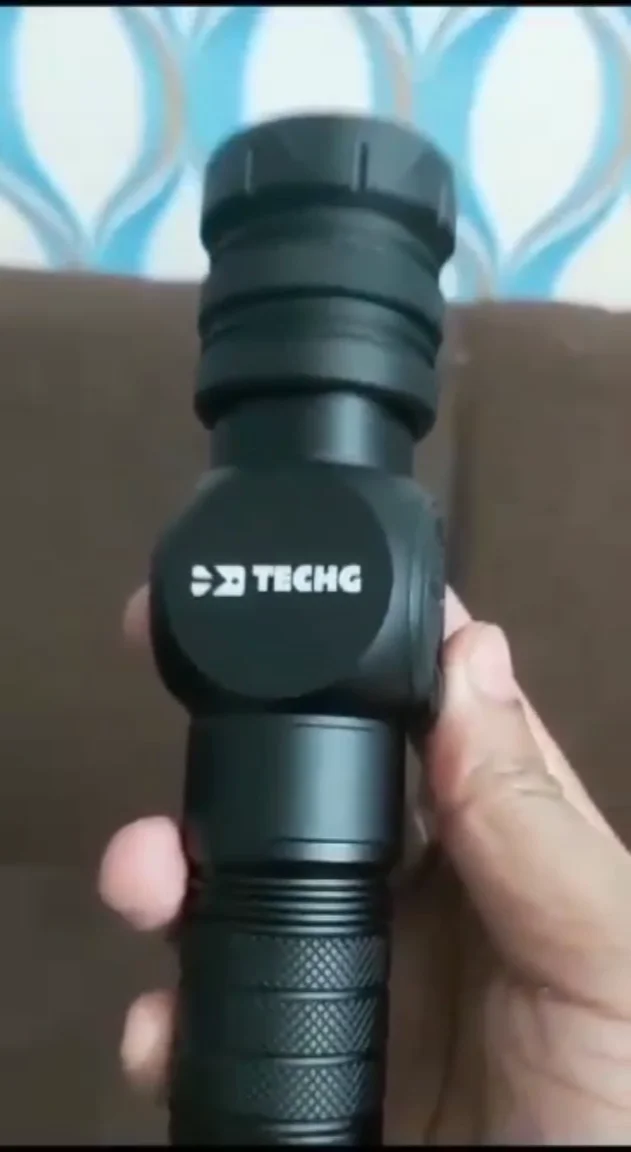 TechG K60 Rechargeable Flashlight 10W COB + LED Torchlight 5000,mah Battery/ Made in japan ...