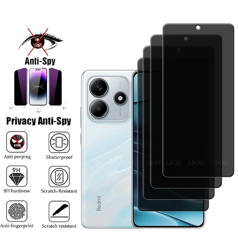 4Pcs For Xiaomi Redmi Note 14 5G Glass Redmi Note 14 5G Screen ...