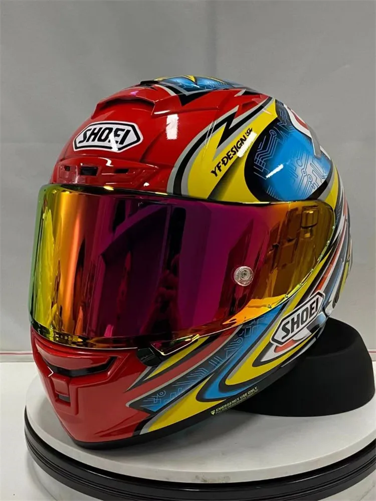 Shoei X-fourteen Full Face Motorcycle Helmet X14 Red Kato Daijiro Tc-1 ...