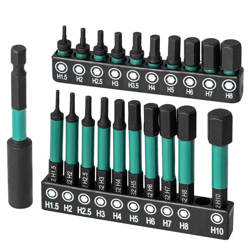Broca-de-llave-Allen-20-piezas-con-soporte-juego-de-brocas-hexagonales ...