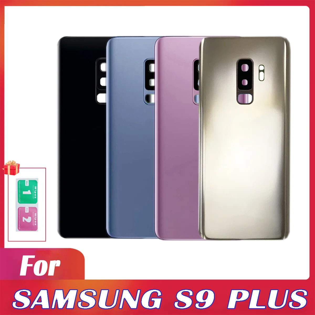 New For Samsung Galaxy S9 Plus Battery Back Cover Panel Rear Door ...