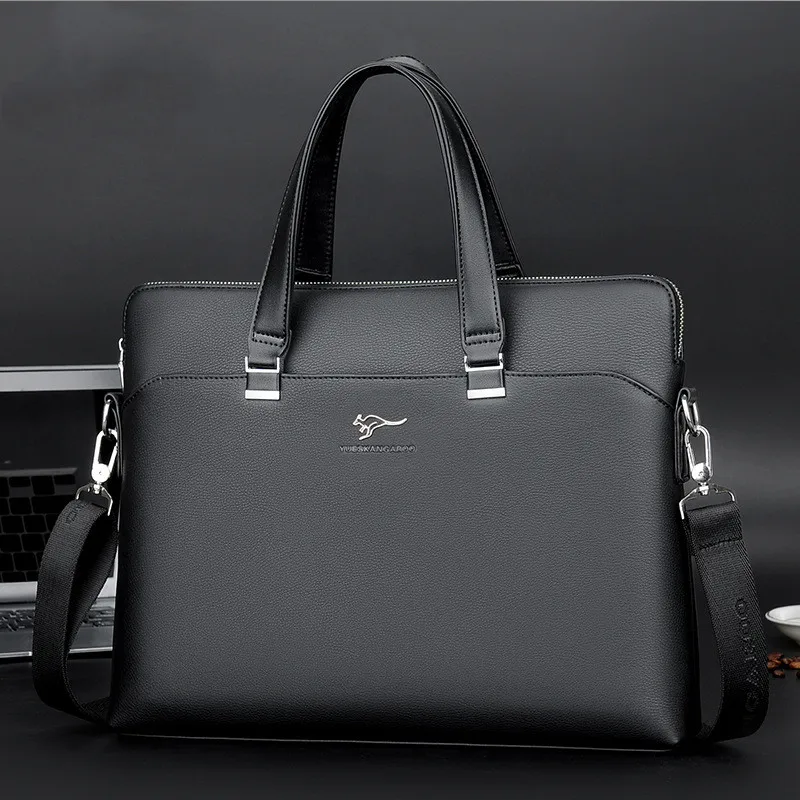 Business-Men-PU-Leather-Briefcase-High-Capacity-Hand-Tote-Bag-Office ...