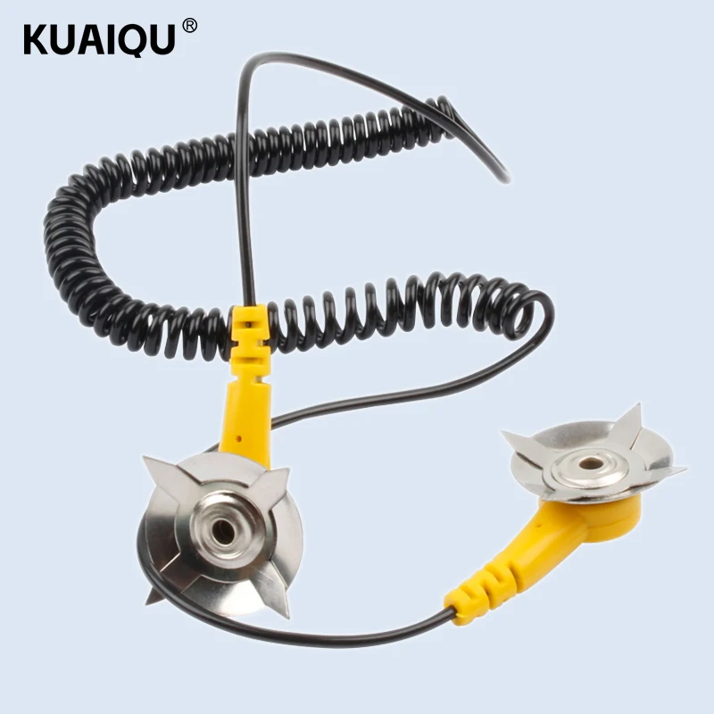 Electrostatic-Ground-Wire-10Pcs-5pc-1pcs-1-8m-Grounding-Buckle-Cable ...