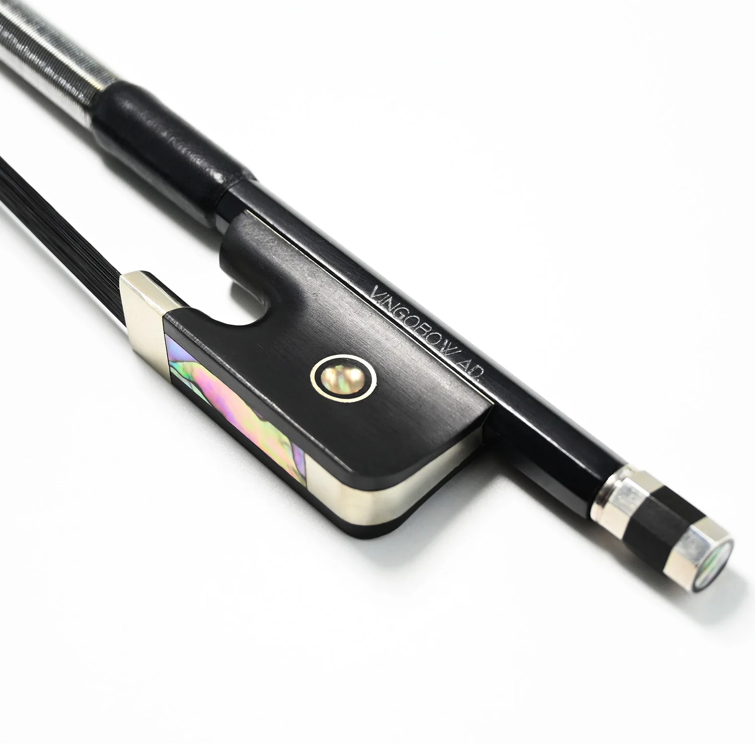 100MB-VIOLA-BOW-Carbon-Fiber-Stick-Ebony-Frog-Nickel-Silver-Mounted ...