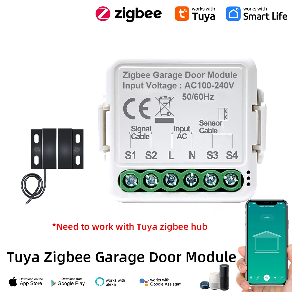 Tuya-Smart-Life-ZigBee-Garage-Door-Opener-Controller-App-Remote-Control-Supports-Alexa-Google ...