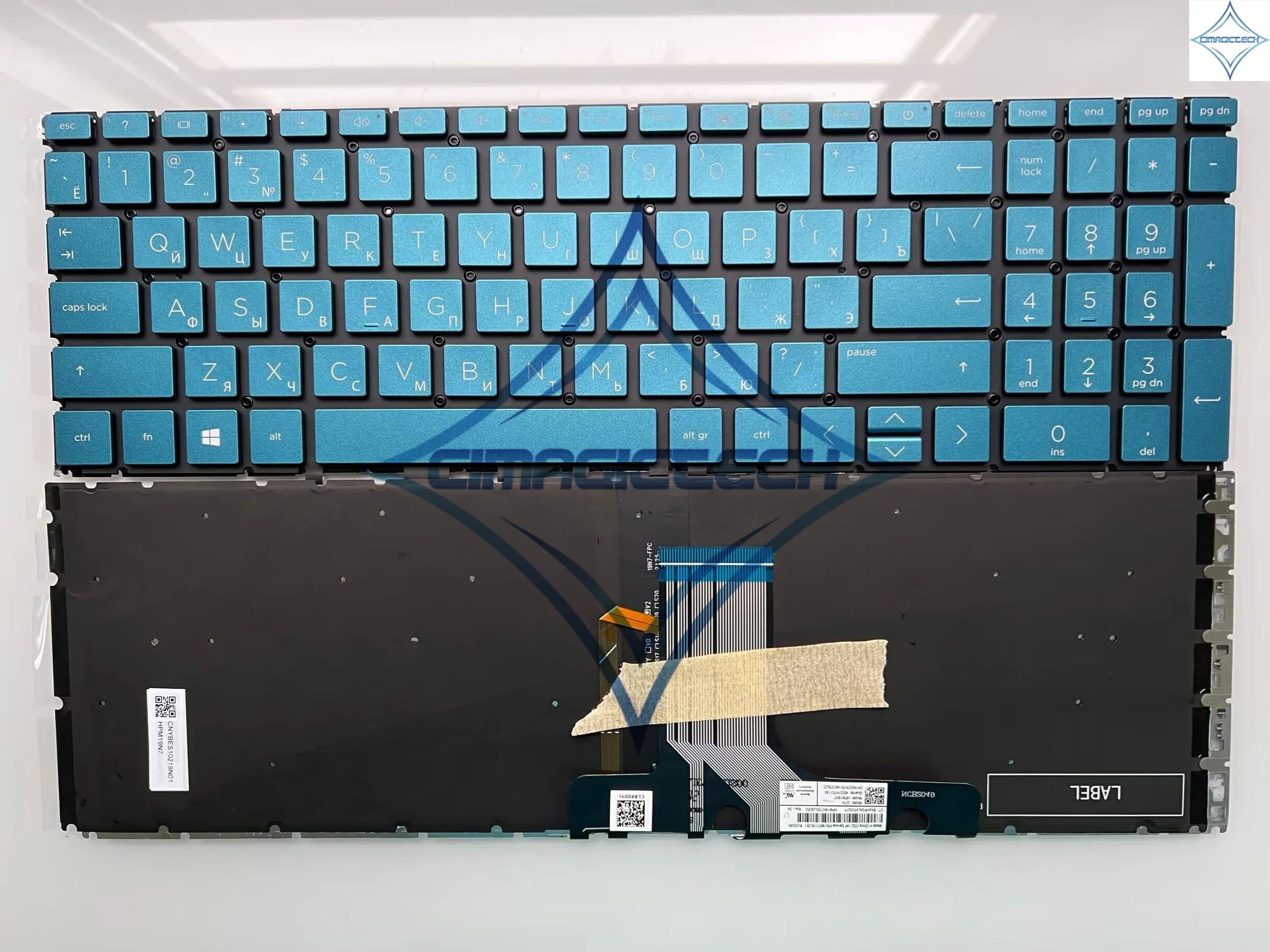 Teclado retroiluminado azul para HP Pavilion 15 eh, 15 EG, 15 EH0000 ...
