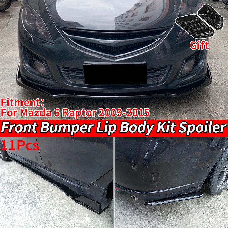 Car-Front-Bumper-Splitters-Lip-Body-Kit-Spoiler-Side-Skirts-Extensions ...