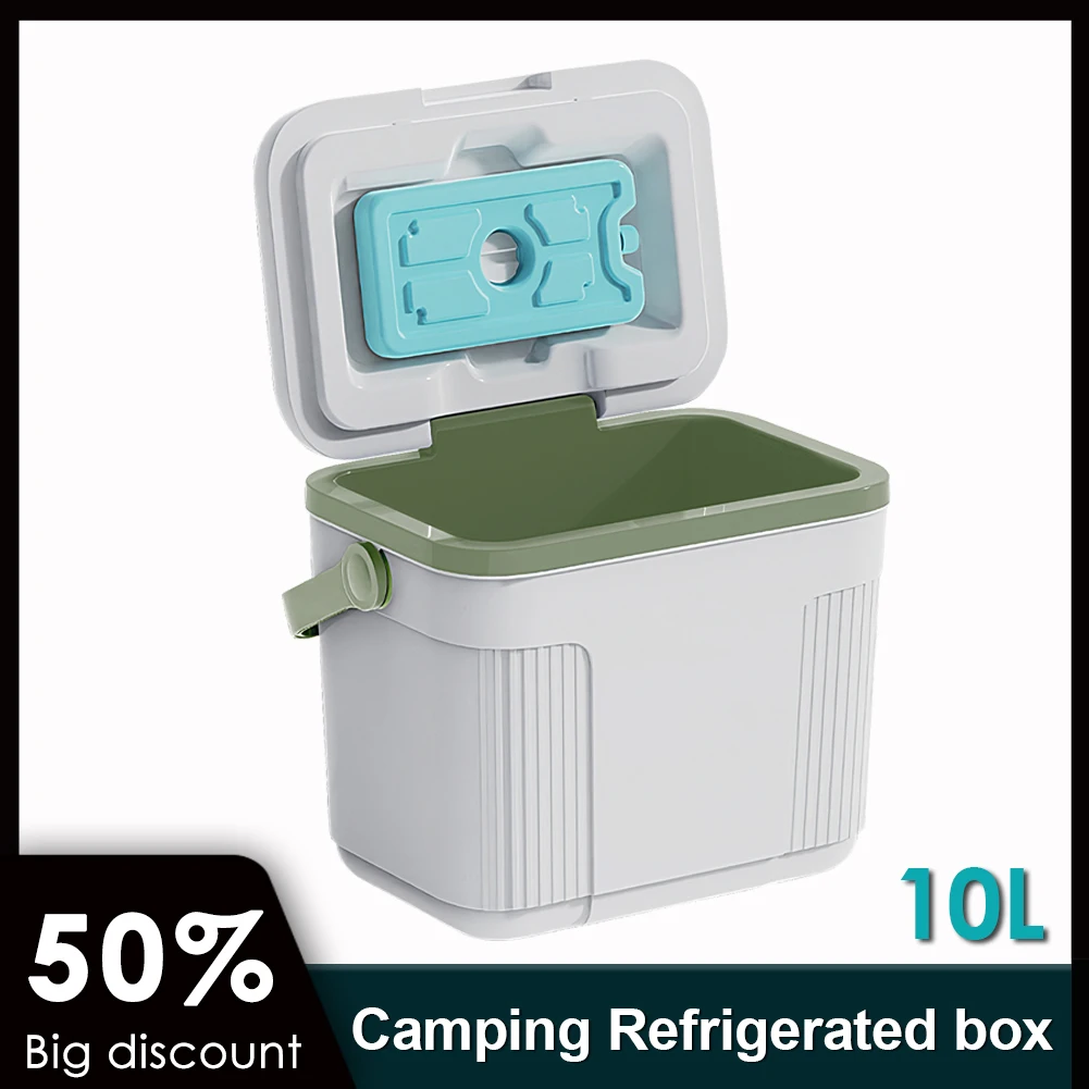 10L-Camping-Ice-Chest-Portable-Camping-Refrigerator-Hard-Picnic-Box ...