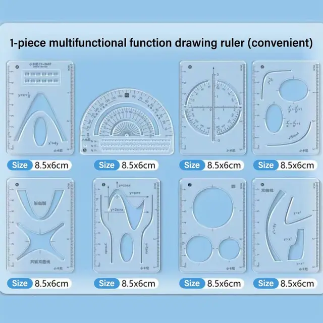 Architect Scale 2-Pack Circle & Geometry Drawing Stencils - Drafting ...