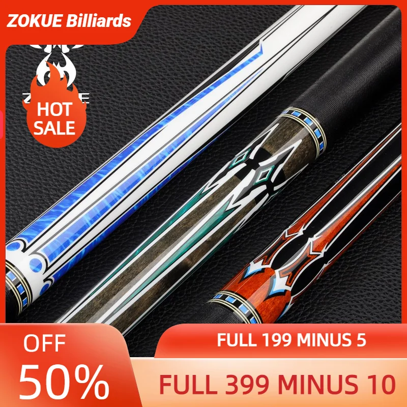 ZOKUE-Russian-160cm-Billiard-Pool-Cue-12-75mm-Maple-Shaft-Weight ...