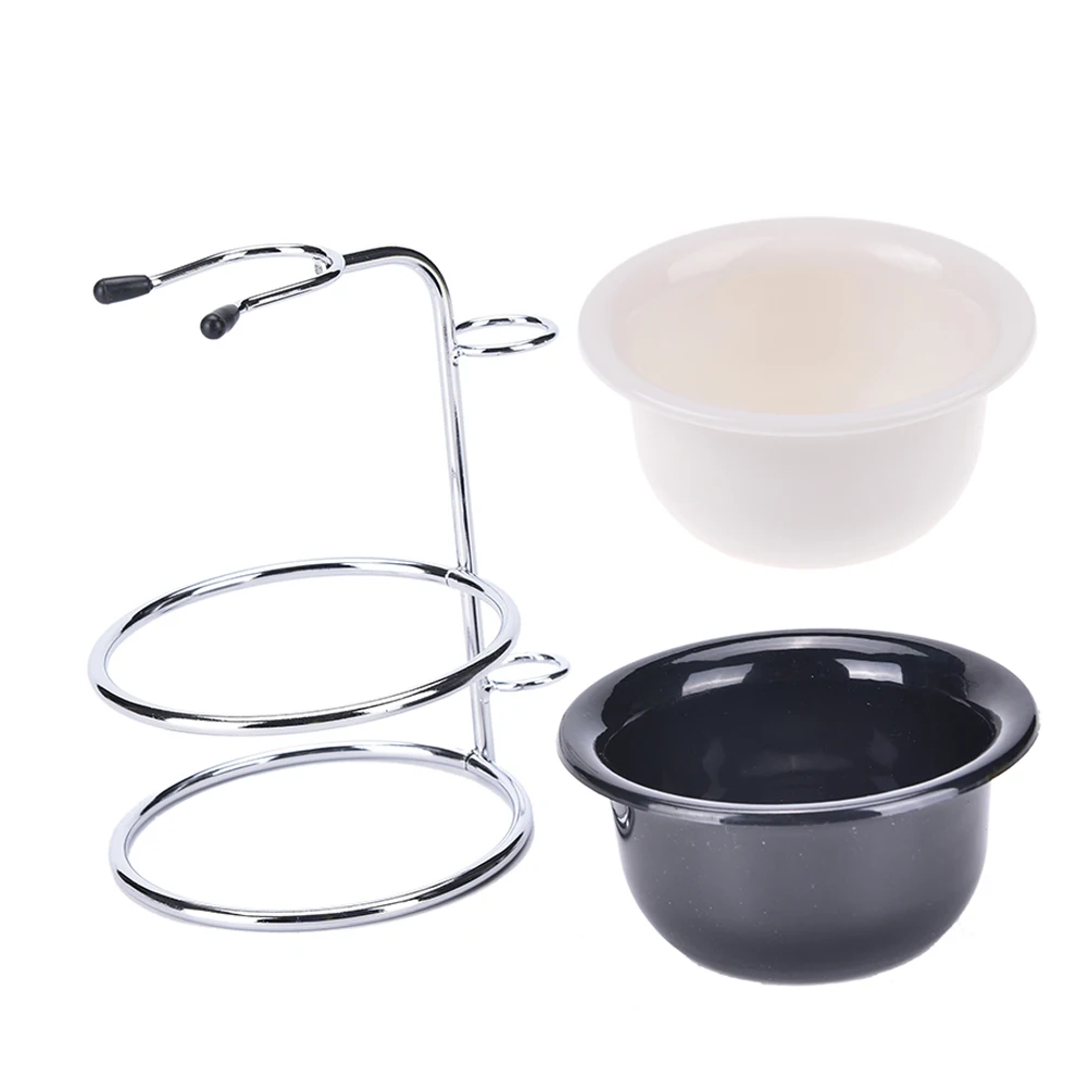 1-2PCS-Stainless-Steel-Shaving-Brush-Razor-Stand-Holder-and-Black ...