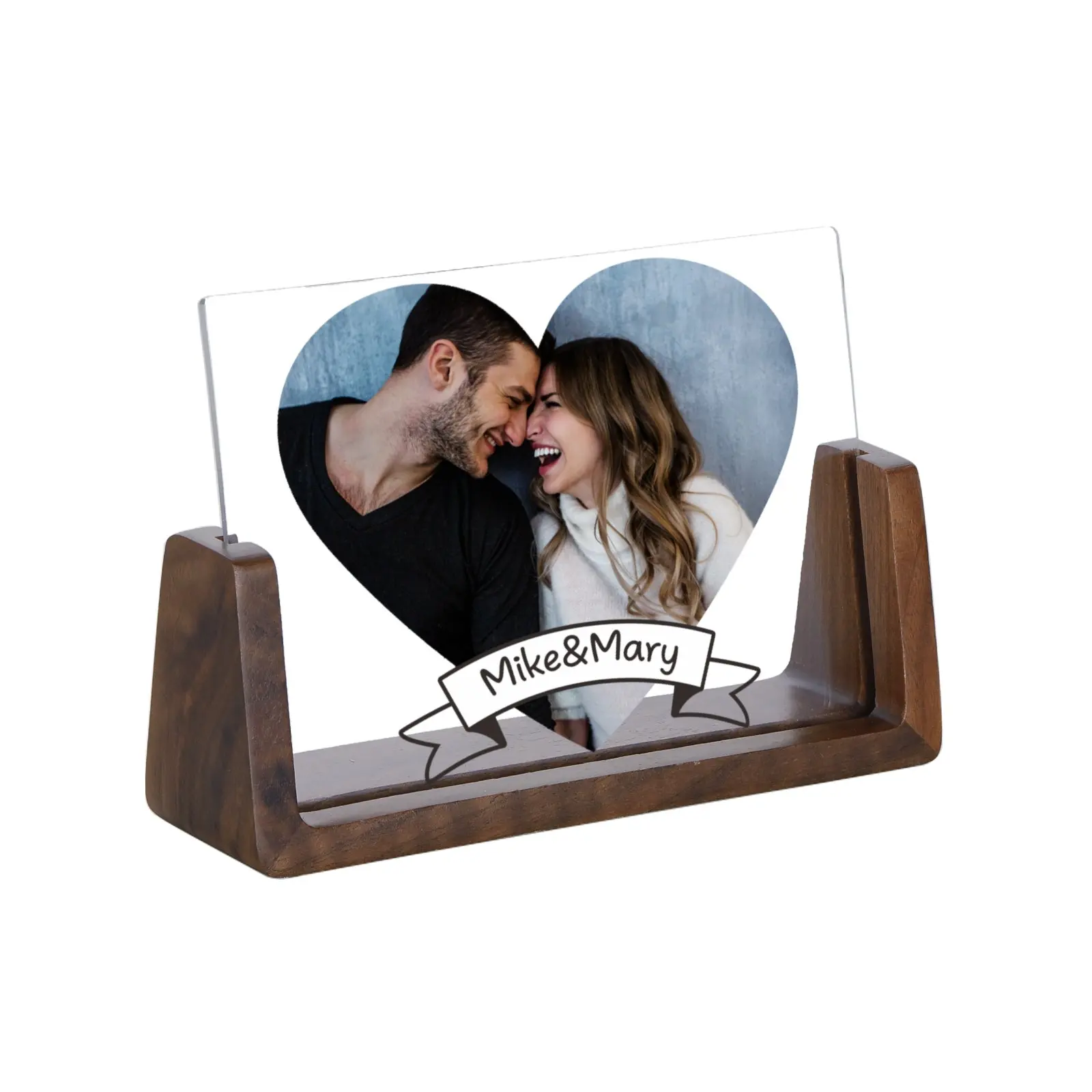 Personalised-Wedding-Heart-Photo-Frame-Love-Hearts-Wooden-Picture ...