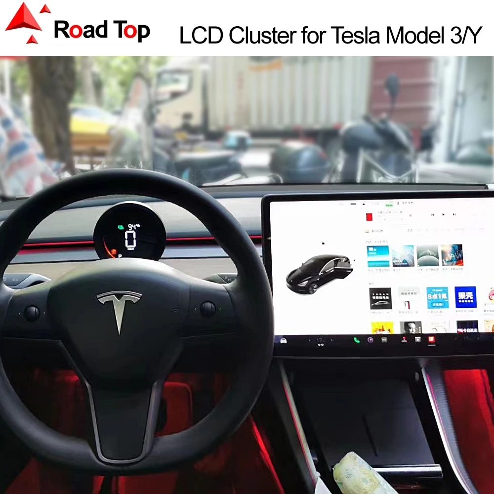 Head Up Display For Tesla Model 3 Y Monitor Auto Accessories 4.3" Lcd ...