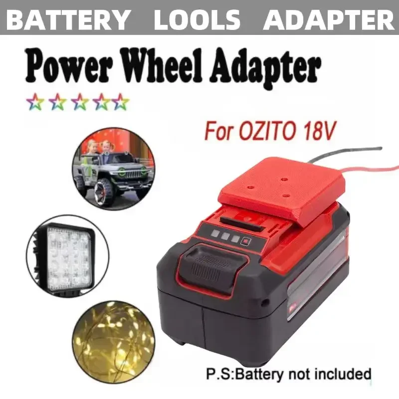 For-Einhell-For-Ozito-18v-Li-ion-Battery-Cable-Connector-Output-Adapter ...