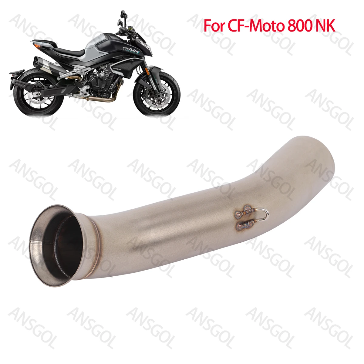 Slip on Mid Pipe For CFMOTO 800NK 800 NK Exhaust Escape System Pipe ...
