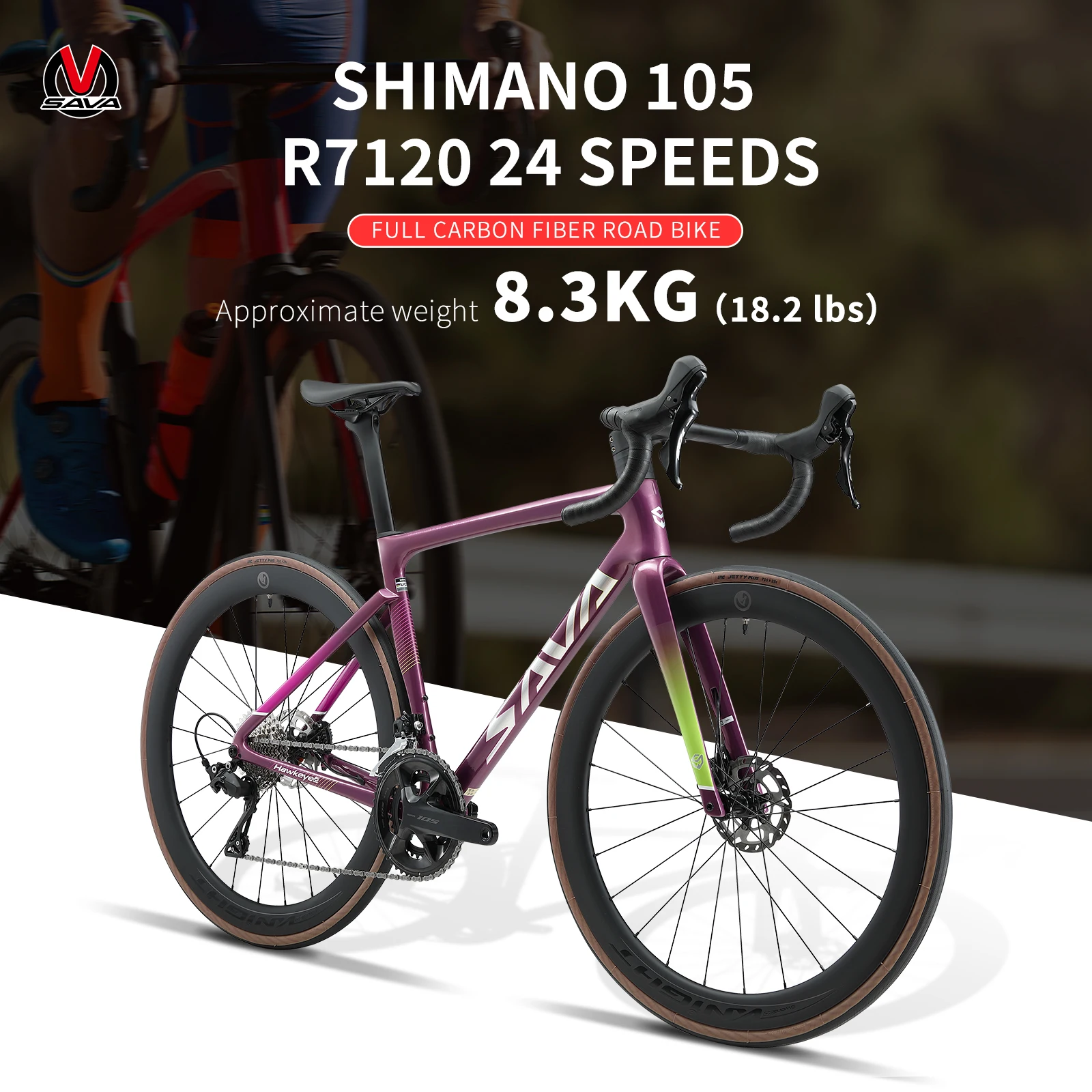 SAVA-F20-Road-Bike-24-speed-full-carbon-fiber-road-bike-with-SHIMAN0 ...