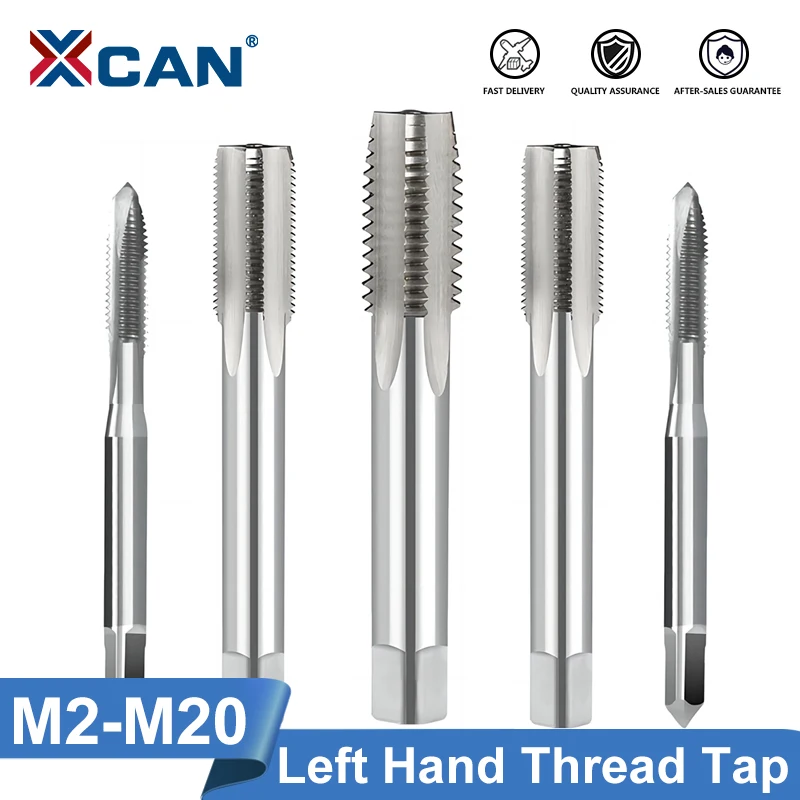 XCAN-Thread-Tap-M2-M20-Metric-Left-Hand-Machine-Tap-HSS-Steel-Screw ...